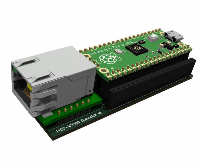 Raspberry PICO met Ethernet - DomoticX
