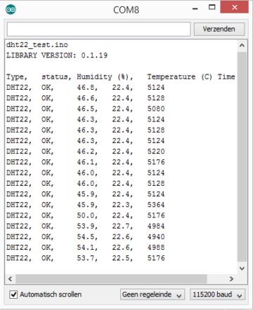 DHT11/DHT22 – Arduino - DomoticX