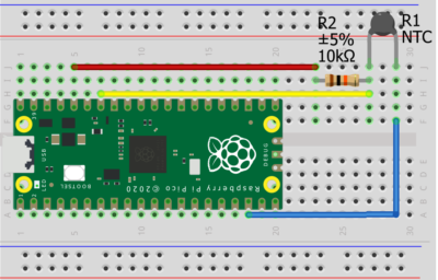 NTC sensor - RPI Pico - DomoticX
