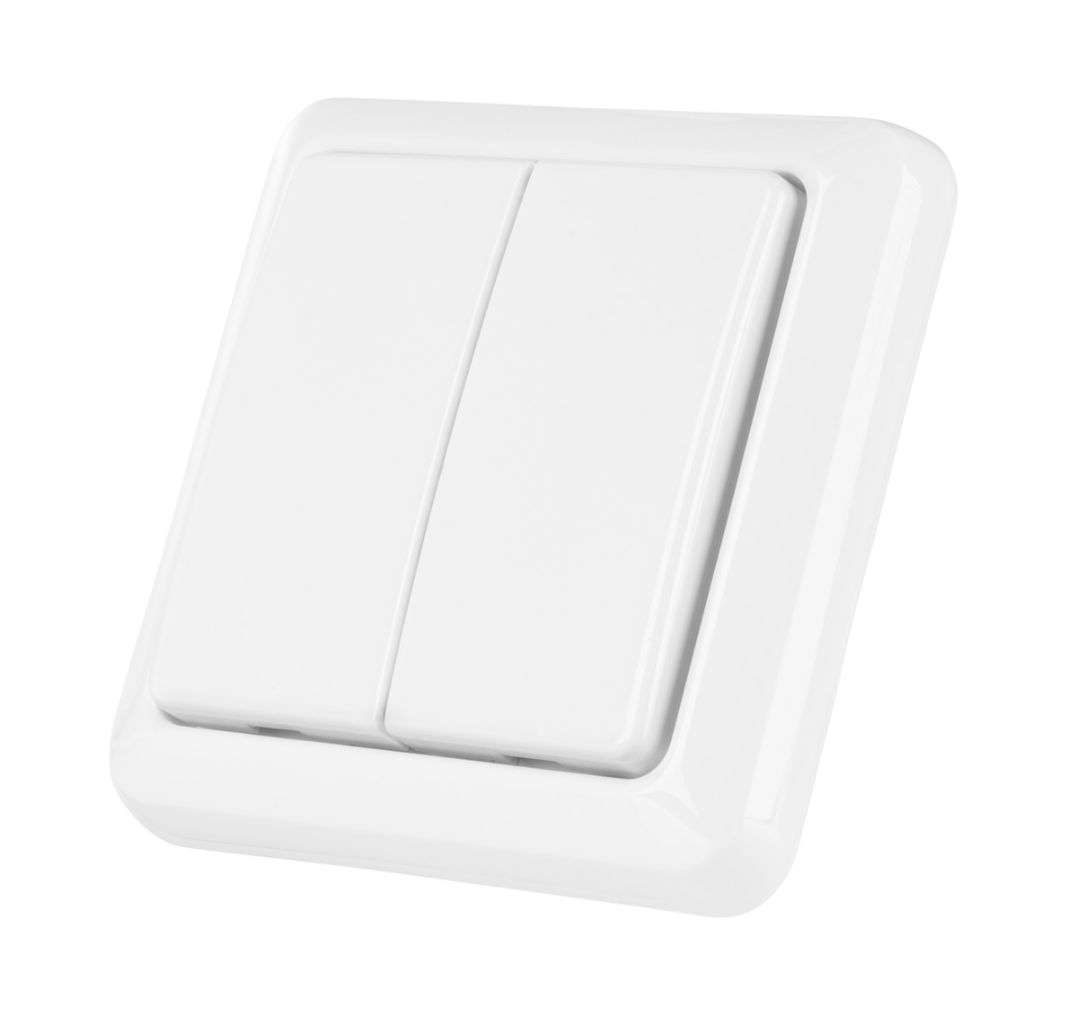 KlikaanKlikuit dubbele wandschakelaar 433MHz AWST-8802 - DomoticX