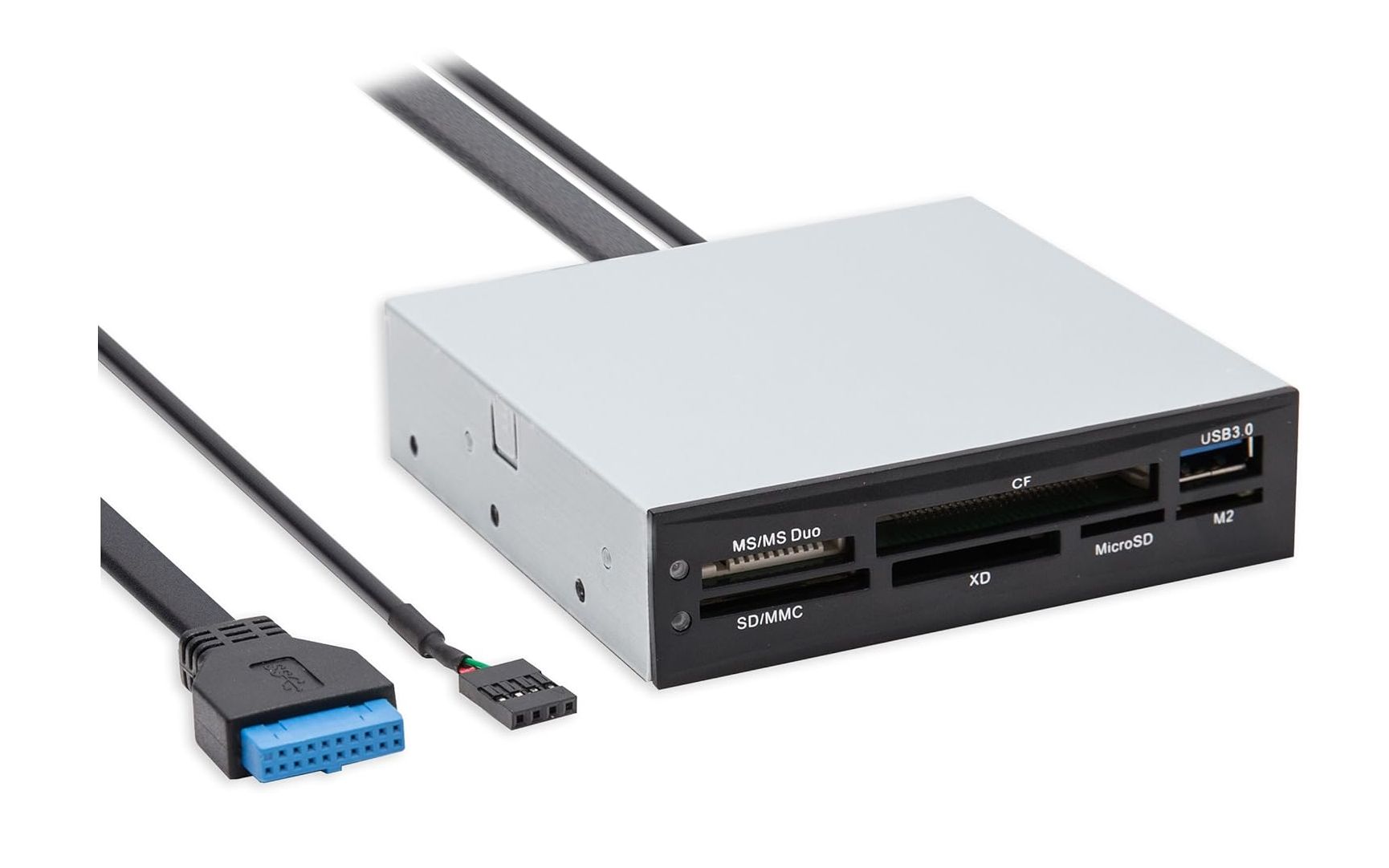 Multimedia card reader 3.5'' bay USB 2.0+3.0 HKC CR02-USB3 zwart NIEUW ...