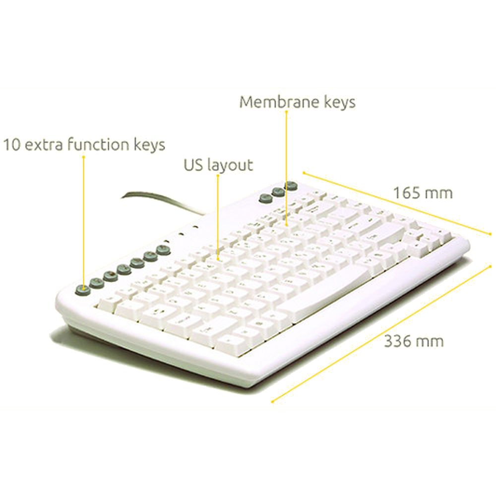 Toetsenbord QWERTY USB interface Qboard Office 85 (2e kans) - DomoticX