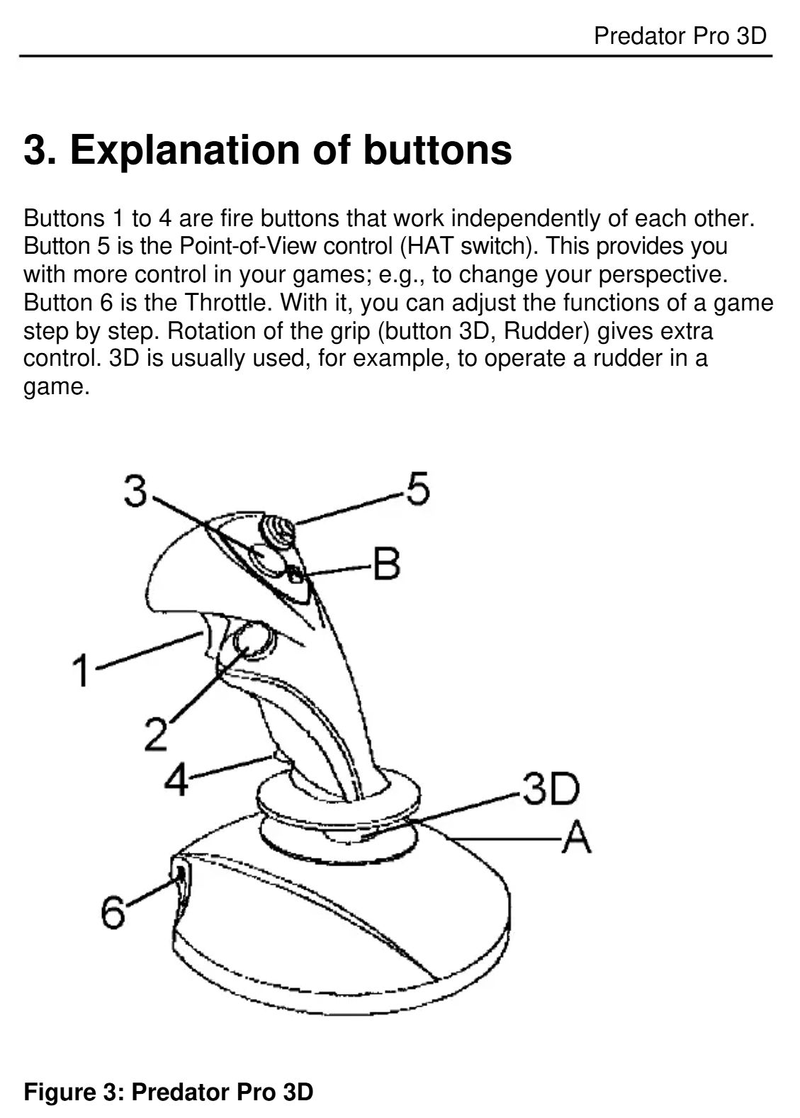 Joystick Trust Predator Pro 3D Gameport DB15 10732 with Z-axis (2e kans ...