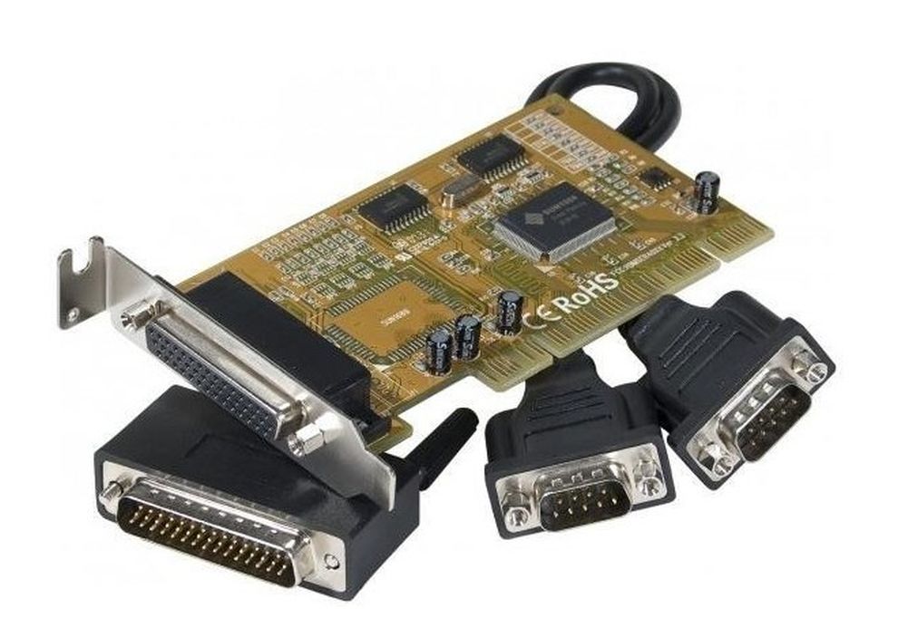 I/O kaart PCI LOW PROFILE DB49 naar Seriele poort DB9 2 sloten / Sunix ...