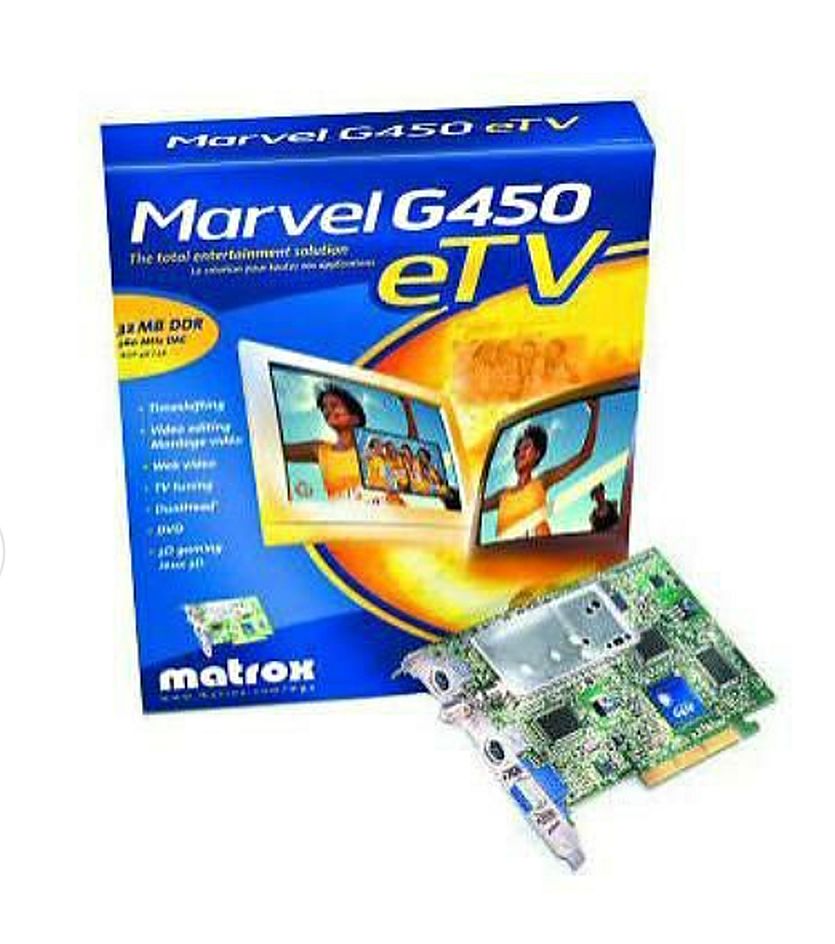 TV Tuner AGP Card / Matrox Marvel G450 eTV BOXED (2000) (2e kans ...