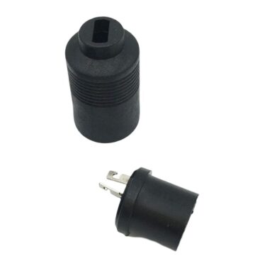 DIN 2-pin speaker connector female push-in DIN-2 zwart - DomoticX