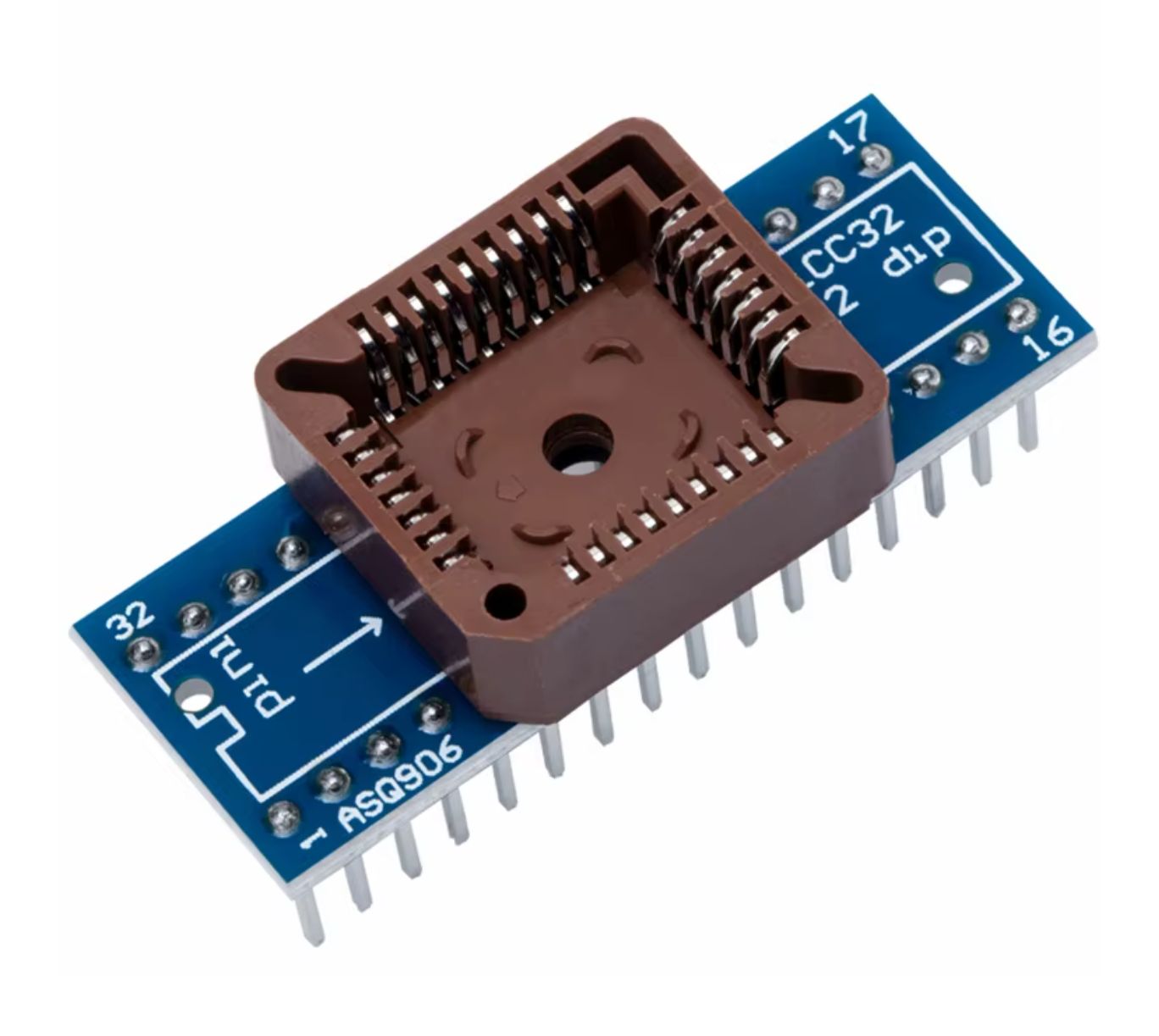 IC voet PLCC-32 naar DIP adapter - DomoticX