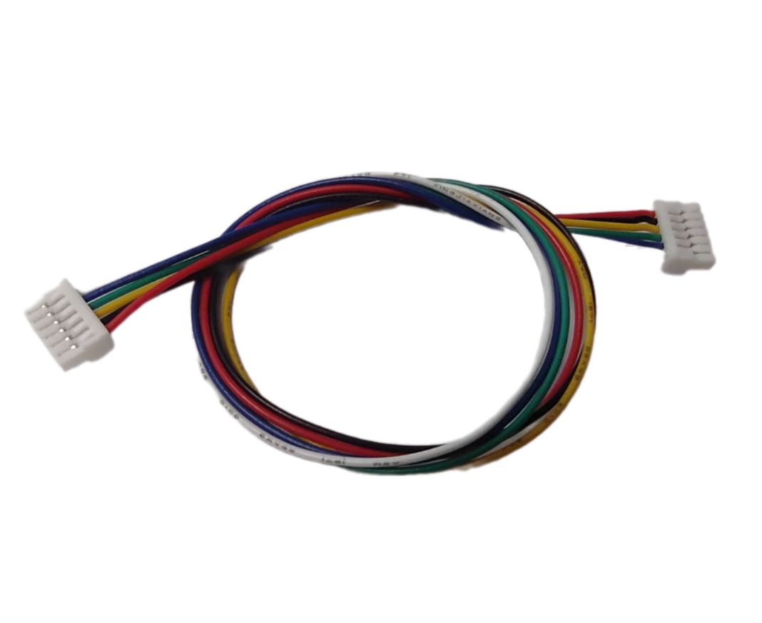 Connector JST-GH 6P 1.25mm pitch female-female opposite direction 28AWG 20cm - DomoticX