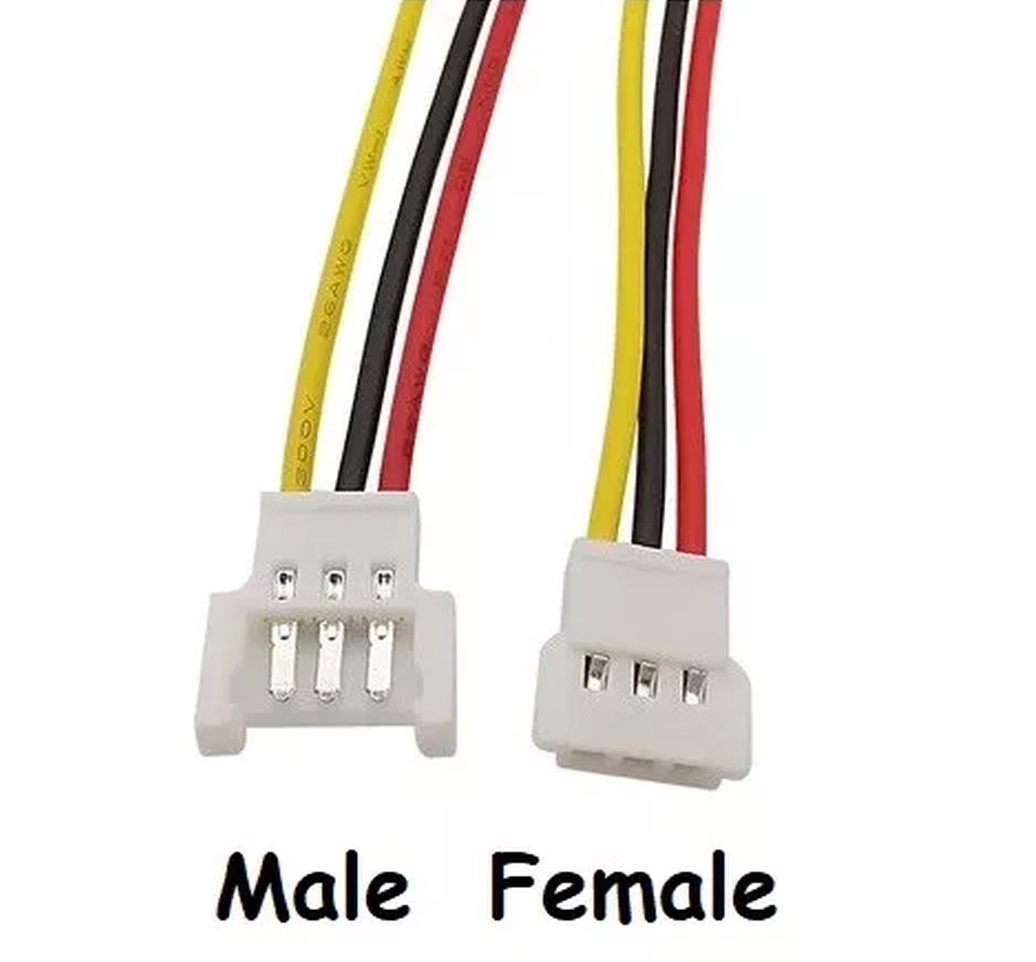Connector Molex MX2.0 3P 51006 2.00mm pitch male 26AWG 30cm - DomoticX