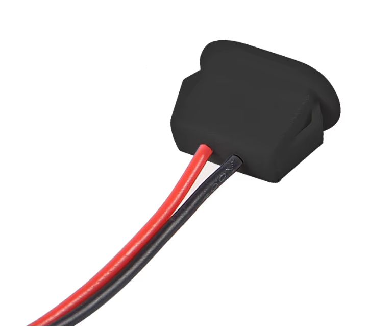 USB-C female connector voeding 2-pin 5V 3A inbouw push-in 5.5x14mm ...