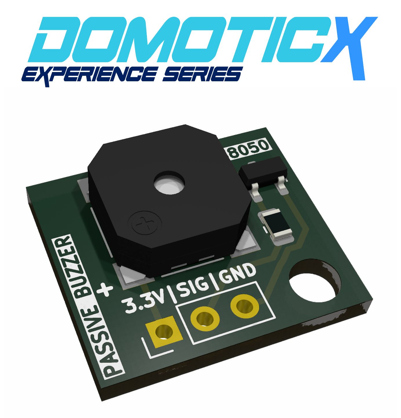 Buzzer module 3.3V powered passive buzzer with S8050 transistor (DomoticX eXperience EB301 V1 ...