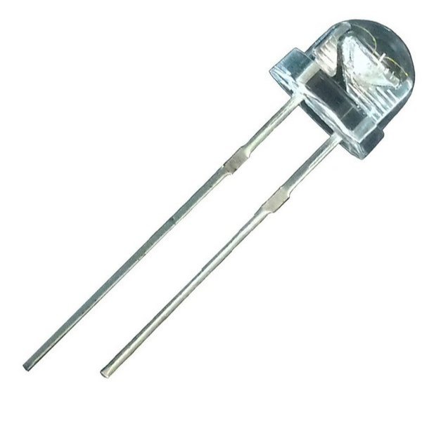 LED 5mm UltraViolet (UV) 395-400nm helder straw hat - DomoticX