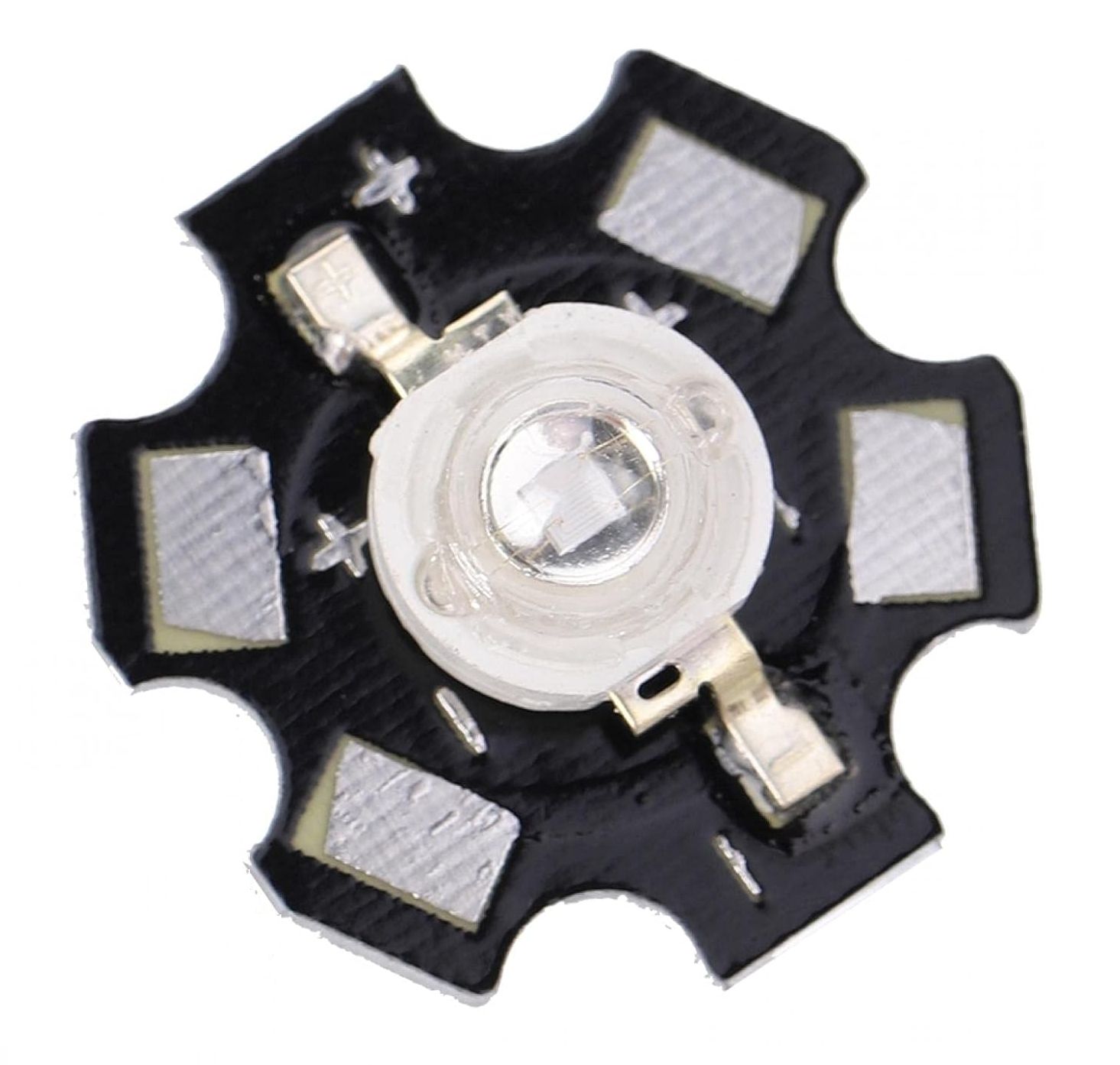 Power LED SMD 3W Ultra Violet (UV) 400nm op ALU backplate zwart - DomoticX