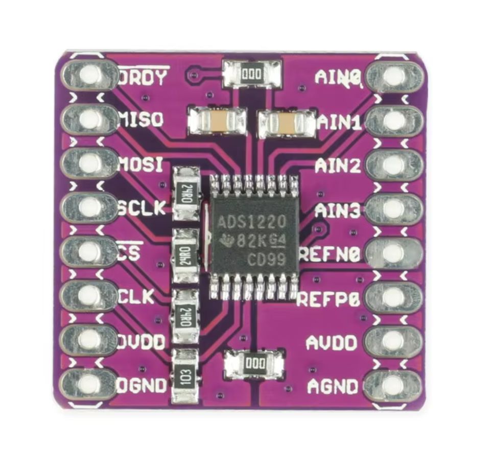 Analoog naar Digitaal Converter module ADC 24-bit 8 kanalen I2C ADS1220 ...