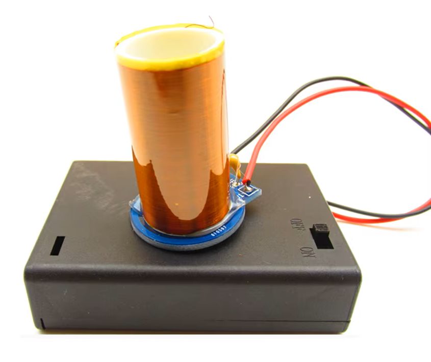 Hoogspanning generator 4.5VDC Tesla Coil DIY Kit met 3xAA batterijbox ...