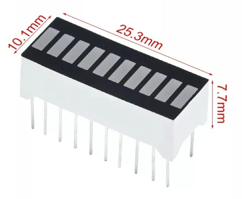 Led Bar Module 10 Segmenten Wit Kyx B10w Domoticx