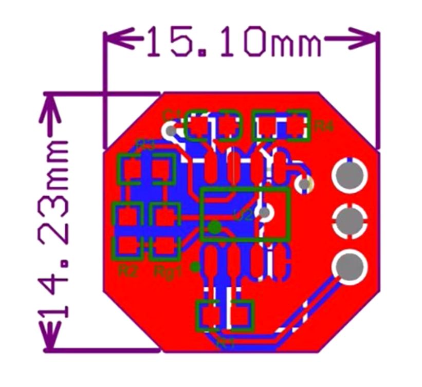 Lucht- Waterdruk sensor tot 0.4 Bar 40 KPa 6 PSI module XGZP040 - DomoticX