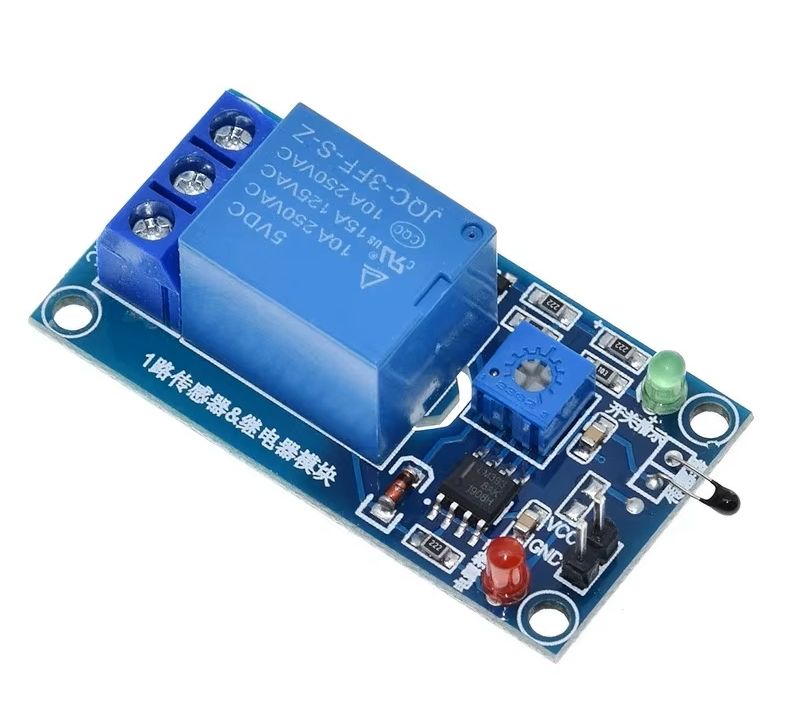 Relais module 12VDC schakelt 1xNO/NC 250V 10A met NTC temperatuur ...