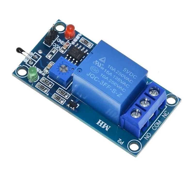 Relais module 12VDC schakelt 1xNO/NC 250V 10A met NTC temperatuur ...