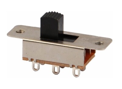 Schuifschakelaar 3A 250VAC 8mm hoog 2P3T SS23F19-8MM - DomoticX