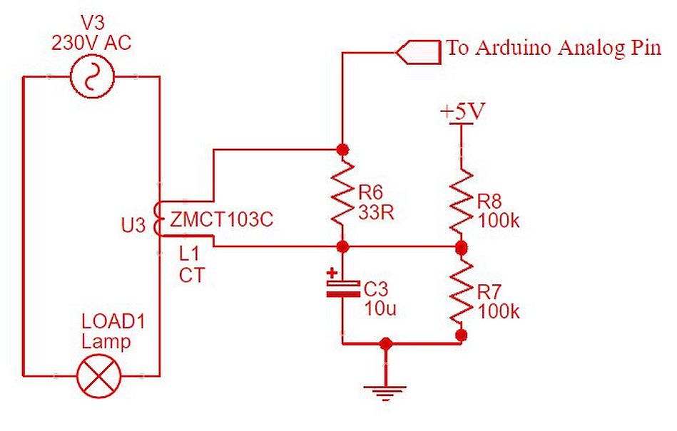 Stroommeter sensor AC 5A verhouding 2000-1 2.5mA analoog ZMCT102 - DomoticX