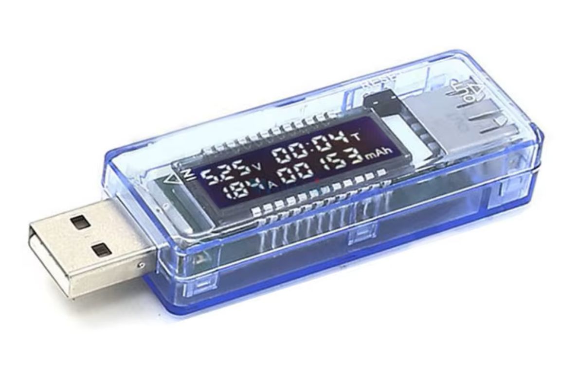 USB voltage and current tester 4-20V 0-3A KWS-V20 USB-A male to USB-A ...