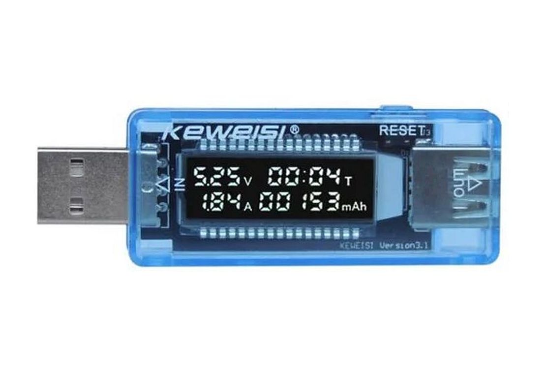 USB voltage and current tester 4-20V 0-3A KWS-V20 USB-A male to USB-A ...
